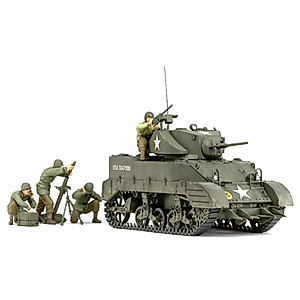 TAMIYA 1/35 US Light Tank M5A1 Pursuit Ops with 4 Figures TAM35313 Plastic Models Armor/Military 1/35