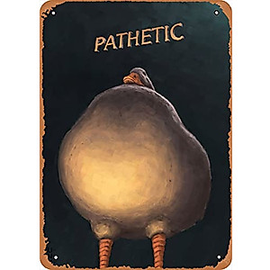 Ysirseu Classic animation film and television Digital Art Poster Metal Judgmental Duck Wall Decor Tin Sign-8x12inch