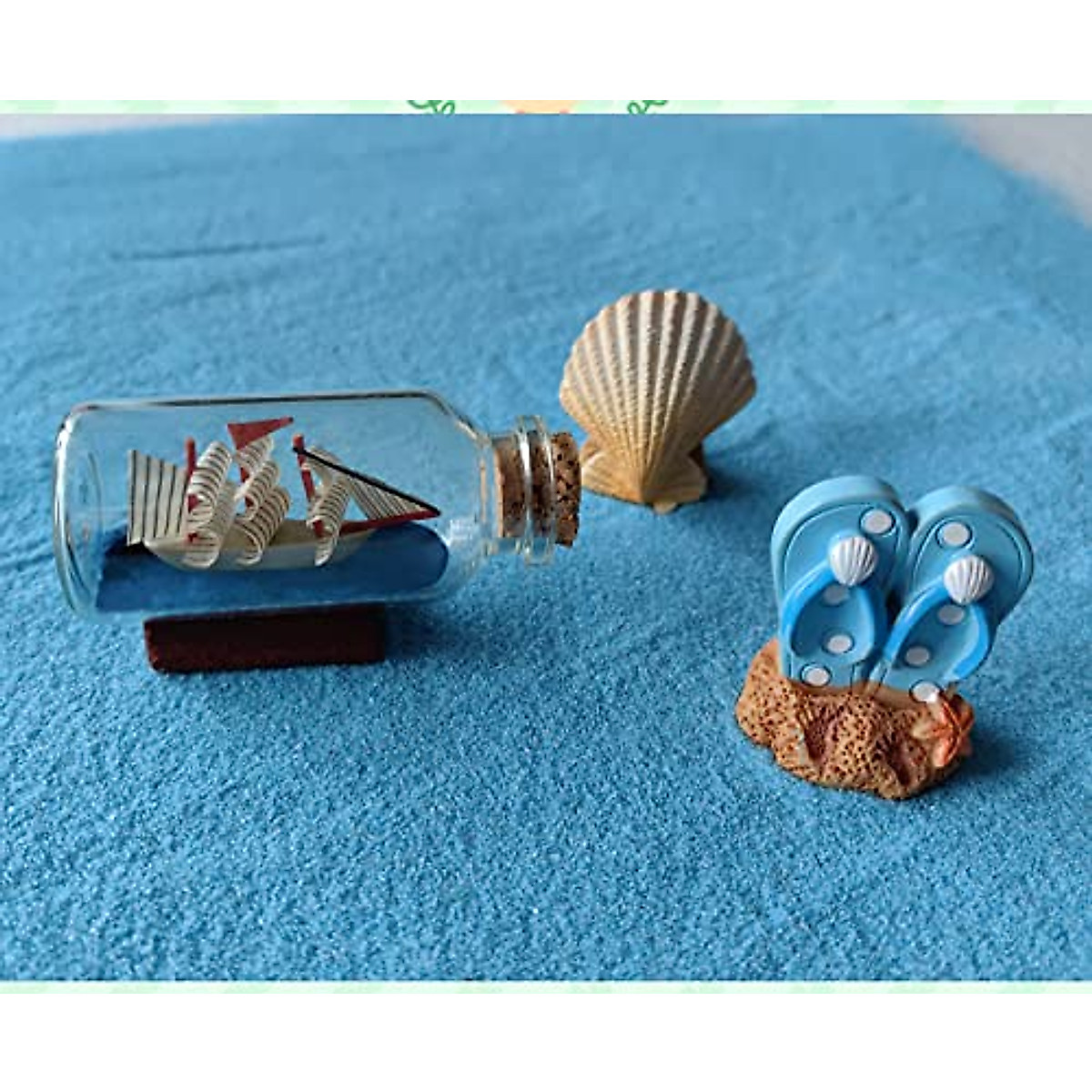 HYG Fairy Garden Accessories, Miniature Kit, Undersea Paradise, Mini Ocean Assesseries, Seabed Scenery Accessories Outdoor Figurines Set (a) a 8*8*9 2110111905
