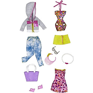 Barbie Fashionistas Day Looks Clothes - Bright Beach Outfits