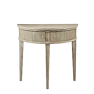 MARTHA STEWART Console Table for Entryway with Storage Farmhouse Living Room Furniture Décor, 31" W x 14" D x 30" H, Reclaimed Greige