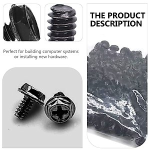 300 Pcs Pci Screw Computer Accessory Pci Slot Screw Fastener for Repairing Screw for Power Supply Round Head Replacement Screw Computer Case Fastener Computer Part Computer Supply