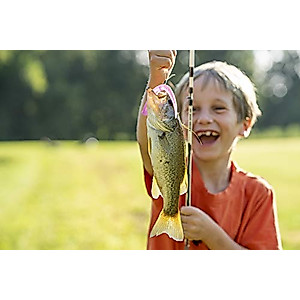 Abu Garcia 5’6" Ike Dude Youth Fishing Rod and Reel Spincast Combo, 2-Piece Rod, Size 6 Reel, Right Handle Position