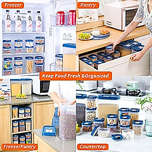 JOYBOS Containers for Food Storage | Canister Sets for Kitchen Counter 6Pcs, Airtight Sugar Cereal Snack Flour Storage Containers with Lids - Air Tight Sealable Bins Set for Kitchen Pantry BPA-free