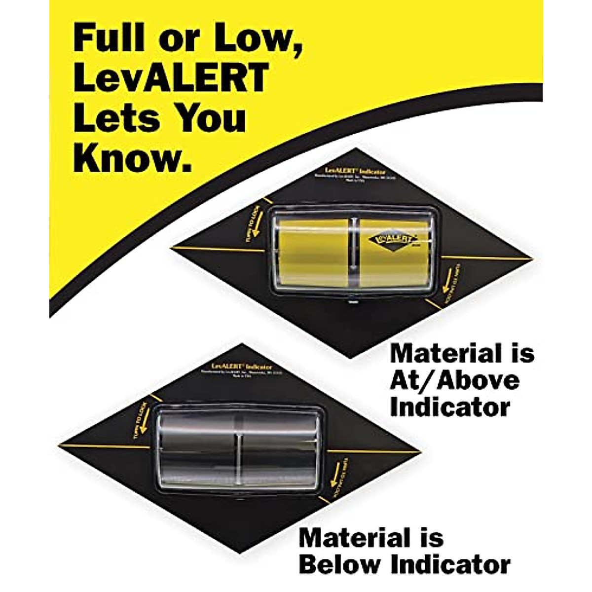 LevALERT Bin Level Indicators, The Original and Most Trusted, Premium Teflon Coated Activator, 3M Reflective Indicator, Made in The USA, Model 9700-7