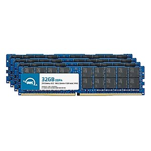 OWC 128GB (4 x 32GB) DDR4 ECC Registered CL21 PC4-23400 2933MHz SDRAM Memory Ram Upgrade Module Compatible with 2019 Mac Pro 7,1 Models (OWC2933R3M128)