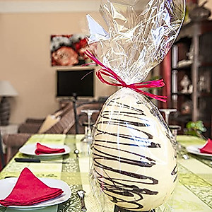 Yotelab Clear Cellophane Basket Bags, 17x25 Inch 20Pcs Cellophane Wrap for Gift Basket