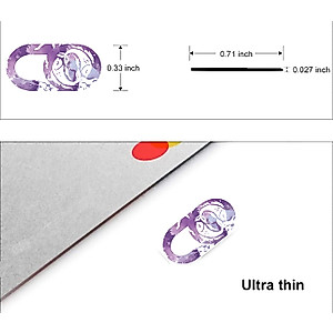 Laptop Camera Cover Slide, Webcam Cover Cute 12 Pack 0.027in Ultra Thin Camera Blocker Protect Privacy Sliding Design for Computer/Laptop/Desktop/iMac/MacBook Pro/Mac Mini/Smartphone (Animal)