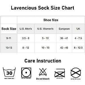 Lavencious Premium Soft and Comfort Viscose Fiber Knee High Athletic Socks for Men and Women, Sock Size 10-13, 6 Pairs (Bicycle Pattern)