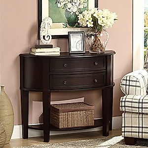 Coaster Home Furnishings Diane Demilune Entry Sofa Table Cappuccino