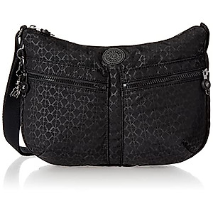 Kipling Womens WomenÂ’s Izellah Crossbody Bag, Super Light Everyday Purse, Nylon Shoulder Bag, Signature Emb, 13 L x 9 H 4.75 D US