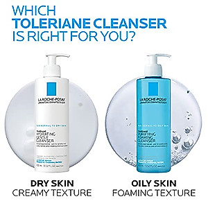 La Roche-Posay Toleriane Hydrating Gentle Face Cleanser, Daily Facial Cleanser with Niacinamide and Ceramides for Sensitive Skin, Moisturizing Face Wash for Normal to Dry Skin, Fragrance Free
