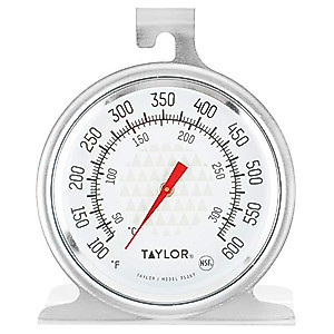 Taylor 3506 TruTemp Series Oven/Grill Analog Dial Thermometer with Dual-Scale