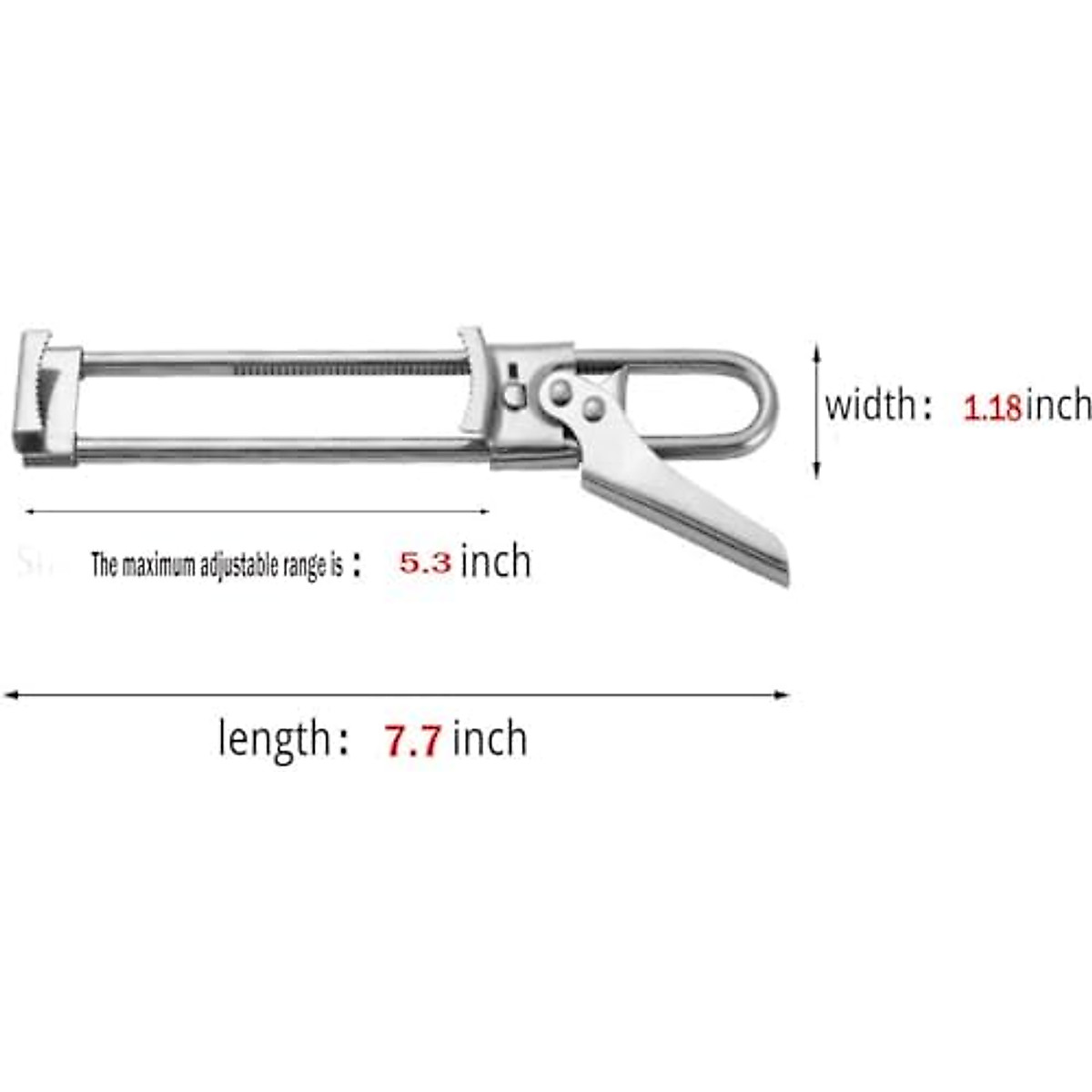 Master Opener Adjustable Jar & Bottle Opener, Adjustable Multifunctional Stainless Steel Can Opener Jar Lid Gripper, Manual Jar Bottle Opener Kitchen Accessories