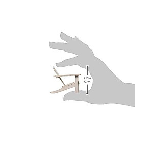 Timeless Minis JCD9190-564 Mini Adirondack Wood Chair White