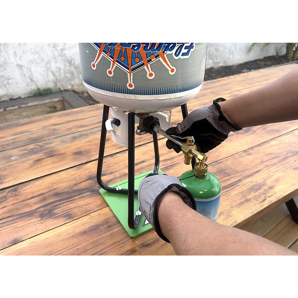 Flame King Propane Refill Fitting Adapter Valve for 1LB Camping Refillable Tank Cylinders