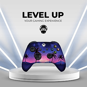 Original X-box Wireless Controller Special Edition Customized by DreamController Compatible with X-box One S/X-box Series X/S & Windows 10 Made with Advanced HydroDip Print Technology(Not Just a Skin)