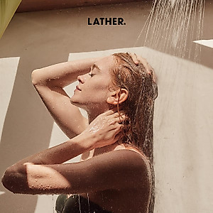 LATHER Mint Thyme Shampoo Hair Wash - Invigorating Sulfate-Free Gentle Shampoo - Natural Shampoo With Peppermint Oil, Green Tea, Mint & Thyme - 8 Oz Bottle