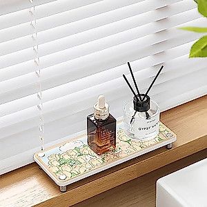 Jeeuear Sink Caddy Instant Dry Sink Organizer Kitchen Sink Organizer Bathroom Counter Organizer Sink Tray Sponge Soap Holder for Bottles Kitchen Decor Flower Pink