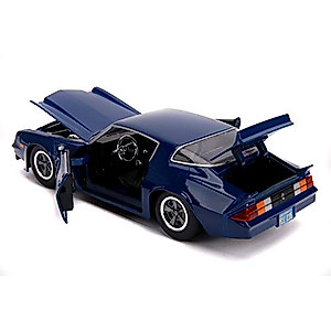 Jada Toys Billy's Chevrolet Camaro Z28 Dark Blue with Collectible Coin Stranger Things (2016) TV Series 1/24 Diecast Model Car by Jada 31110