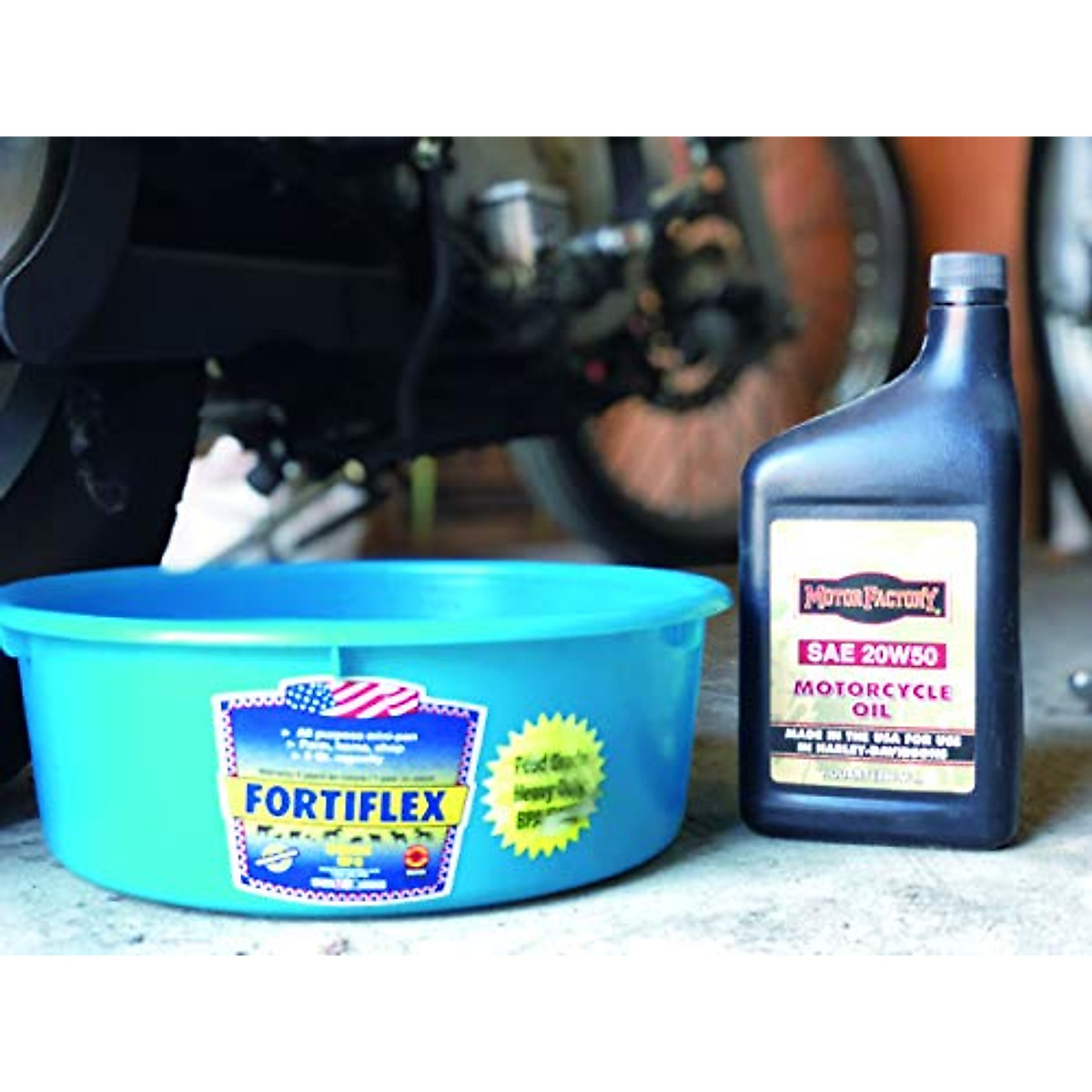 Fortiflex Mini Feed Pan for Dogs and Horses, 5-Quart, Green