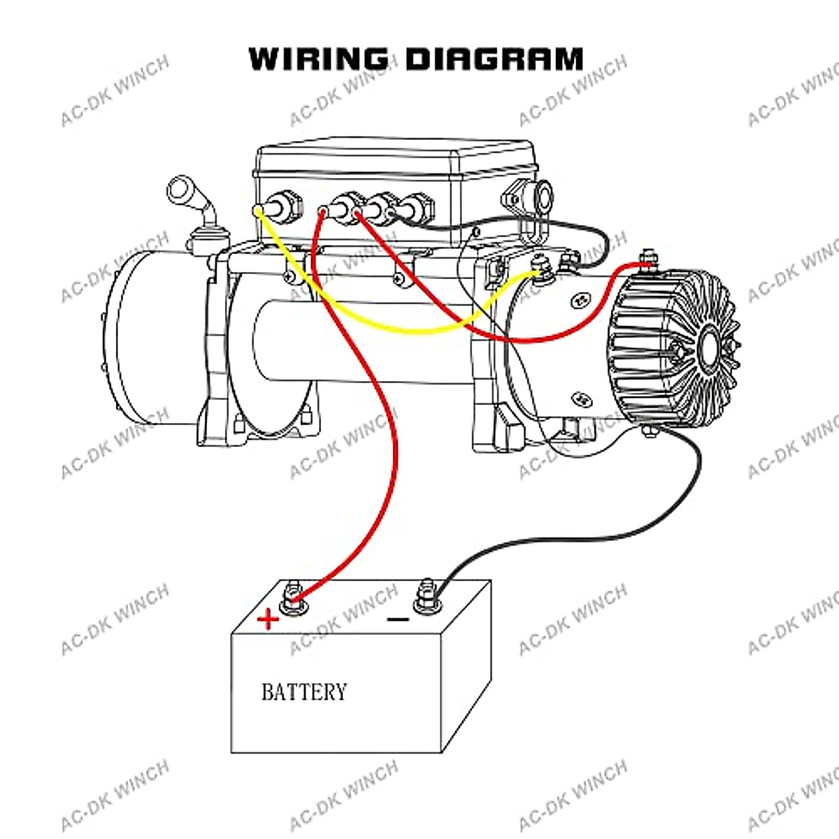 AC-DK 12000 lb. Waterproof IP67 Electric Winch Kit, 12V Winch Steel Cable Electric Winch Truck Winch with Wireless Handheld Remotes and Wired Handle (Include 12500lbs - Steel Cable)