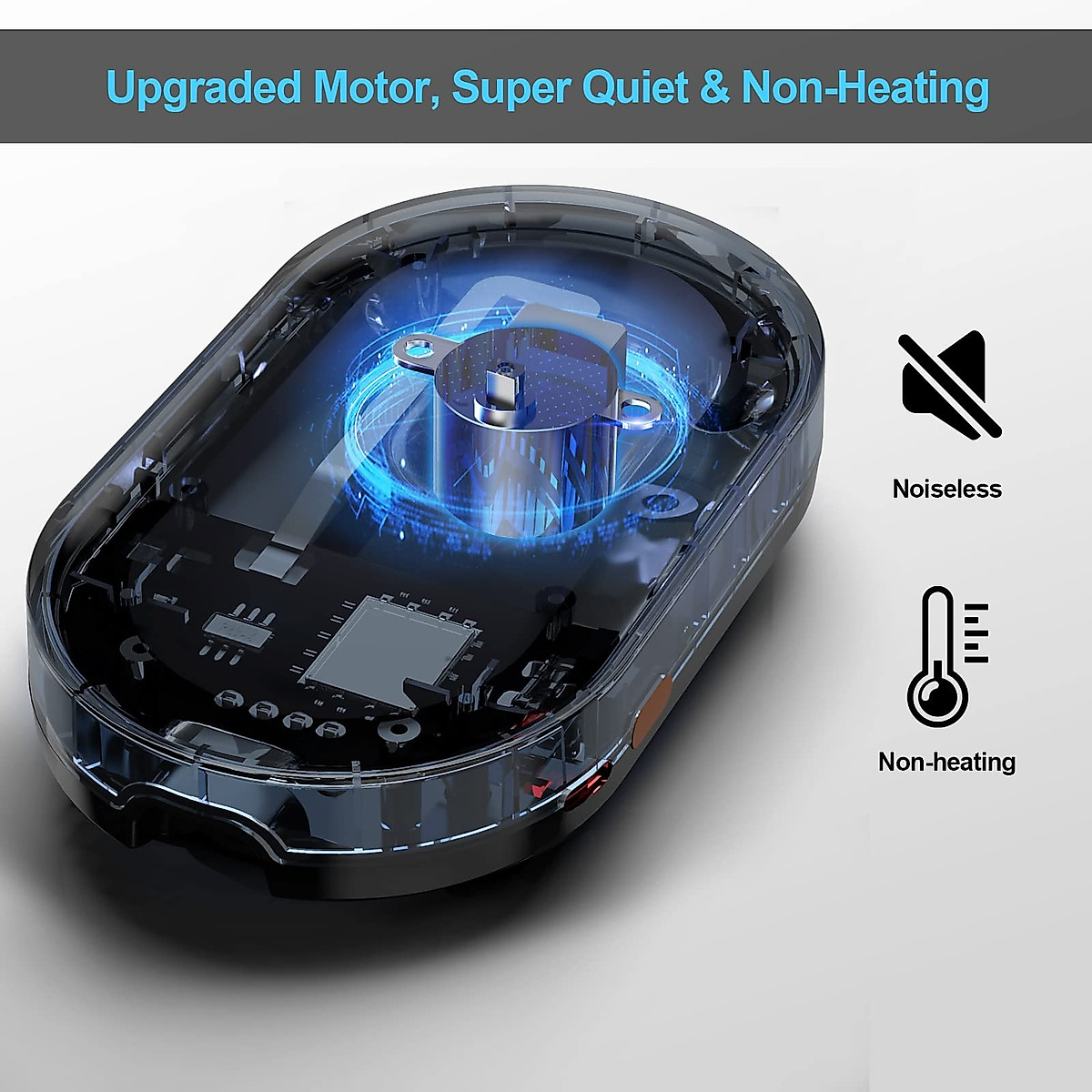 ENUSUNG Mouse Jiggler 100% Mechanical Mouse Mover with ON/Off Switch, Driver-Free USB Mouse Shaker, Undetectable Mouse Movement Simulator for Preventing PC/Computer/Laptop from Going to Sleep