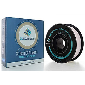 3D Solutech - PREPLAWHITE Real White 3D Printer Premium PLA Filament 1.75MM Filament, Dimensional Accuracy +/- 0.03 mm, 2.2 LBS (1.0KG)
