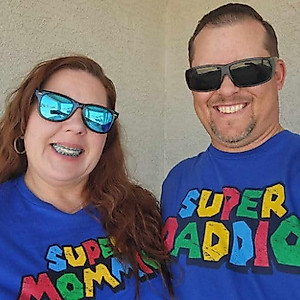 Super Daddio T-Shirt Patriotic Tribute Tee | American Pride Veteran Support Shirt | 100% Cotton Military Apparel | Blue, 3X-Large