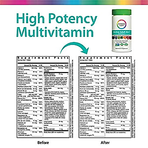 Rainbow Light Adult Multivitamin, Vitamins C & Zinc, B Complex & Choline, Calcium & Vitamin D Supports Bone Health, Energy & Immune Support, Non-GMO, Vegetarian, 90 Tablets