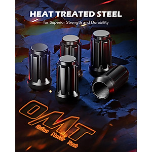 Orion Motor Tech M10x1.25 Lug Nuts, ATV Lug Nuts Compatible with Honda Kawasaki Suzuki Yamaha Can-Am Bombardier Arctic Cat, 10mmx1.25 Wheel Lug Nuts, Set of 16