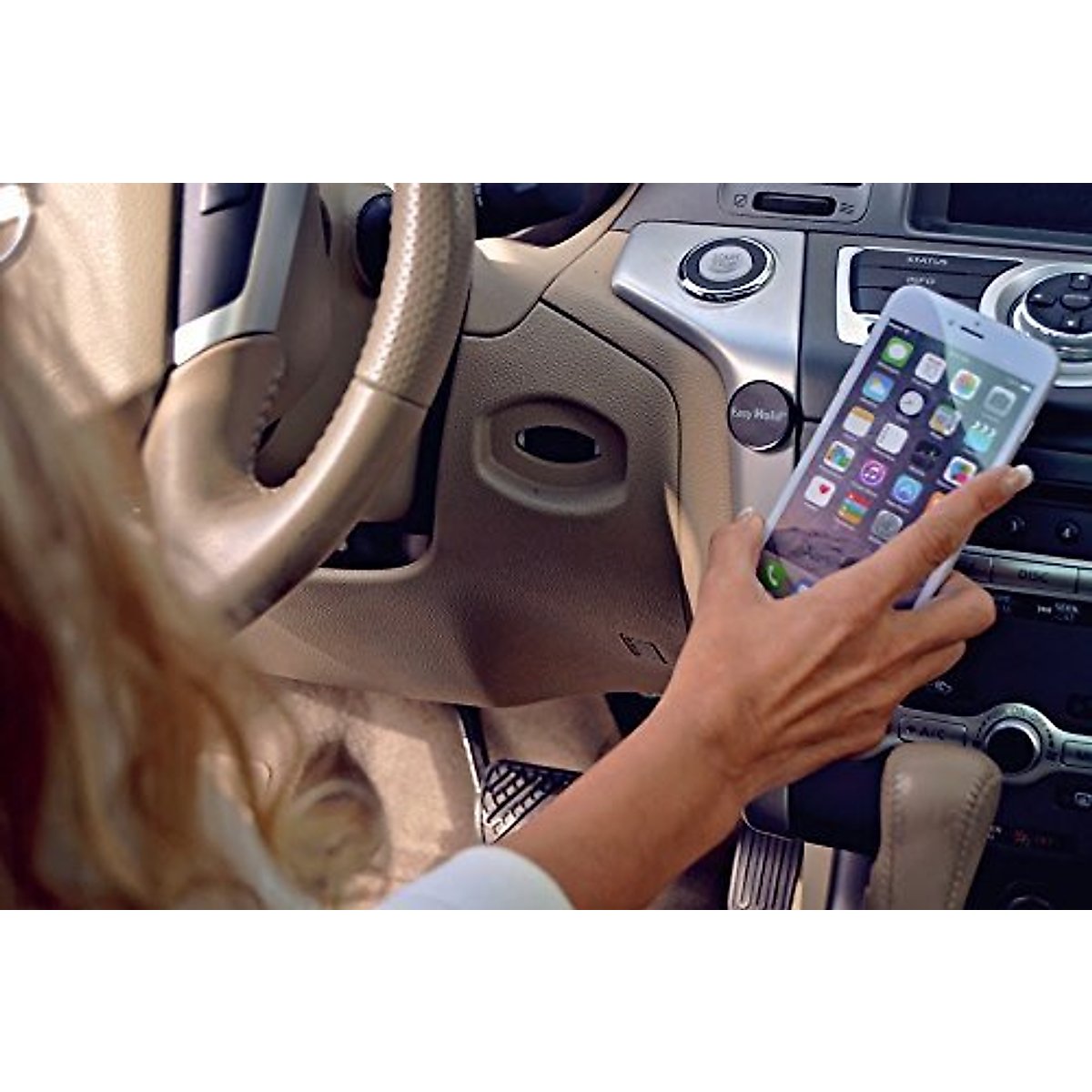 Magnetic Cell Phone Holder By EasyHold - For All Phone Sizes, Apple Or Android - Easy Install On Any Surface Including Desk, Wall, Or Car Dashboard