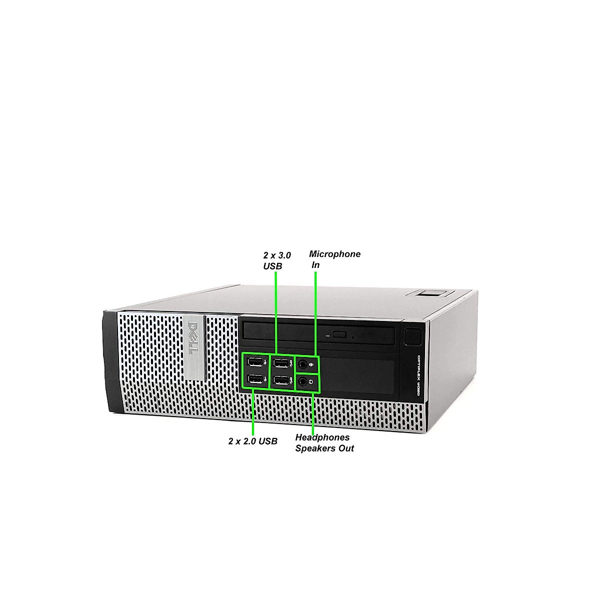 Dell OptiPlex 9020 Small Form Computer Desktop PC, Intel Core i5 3.4GHz Processor, 16GB Ram, 512GB M.2 Solid State, Wireless Keyboard & Mouse, Wi-Fi & Bluetooth, Windows 10 Pro (Renewed)