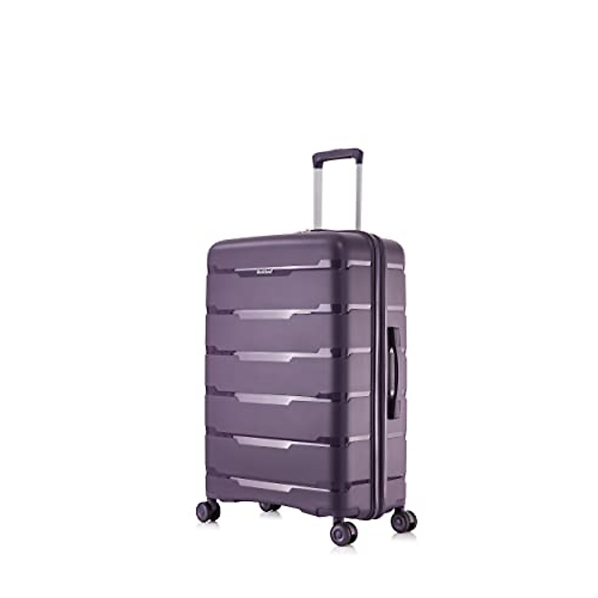 Rockland Pasadena Hardside Spinner Wheel Luggage, Purple, 19", 23", 27"
