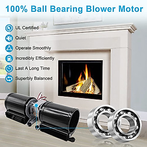 Aipoilk 910-157/P Blower Motor Fan Replacement for Regency, Osburn, Nordica, Valley Comfort and Pacific Energy Fireplaces | Rotom R7-RB167