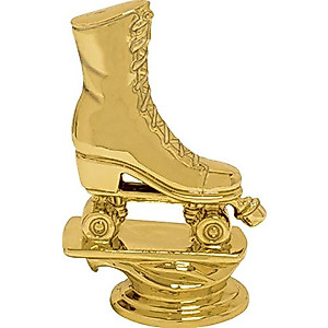 Crown Awards Roller Skate Trophies, Gold Stars Roller Skate Trophy with Custom Engraving Prime