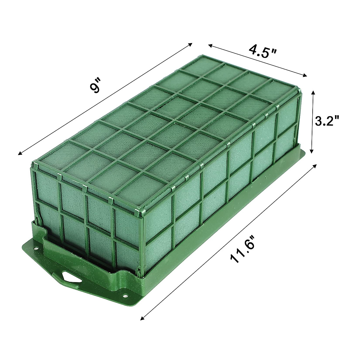Floral Foam Cage for Fresh and Artificial Flowers, 2 pcs Wet and Dry Floral Foam Blocks for Wedding, Birthdays and Garden Decorations