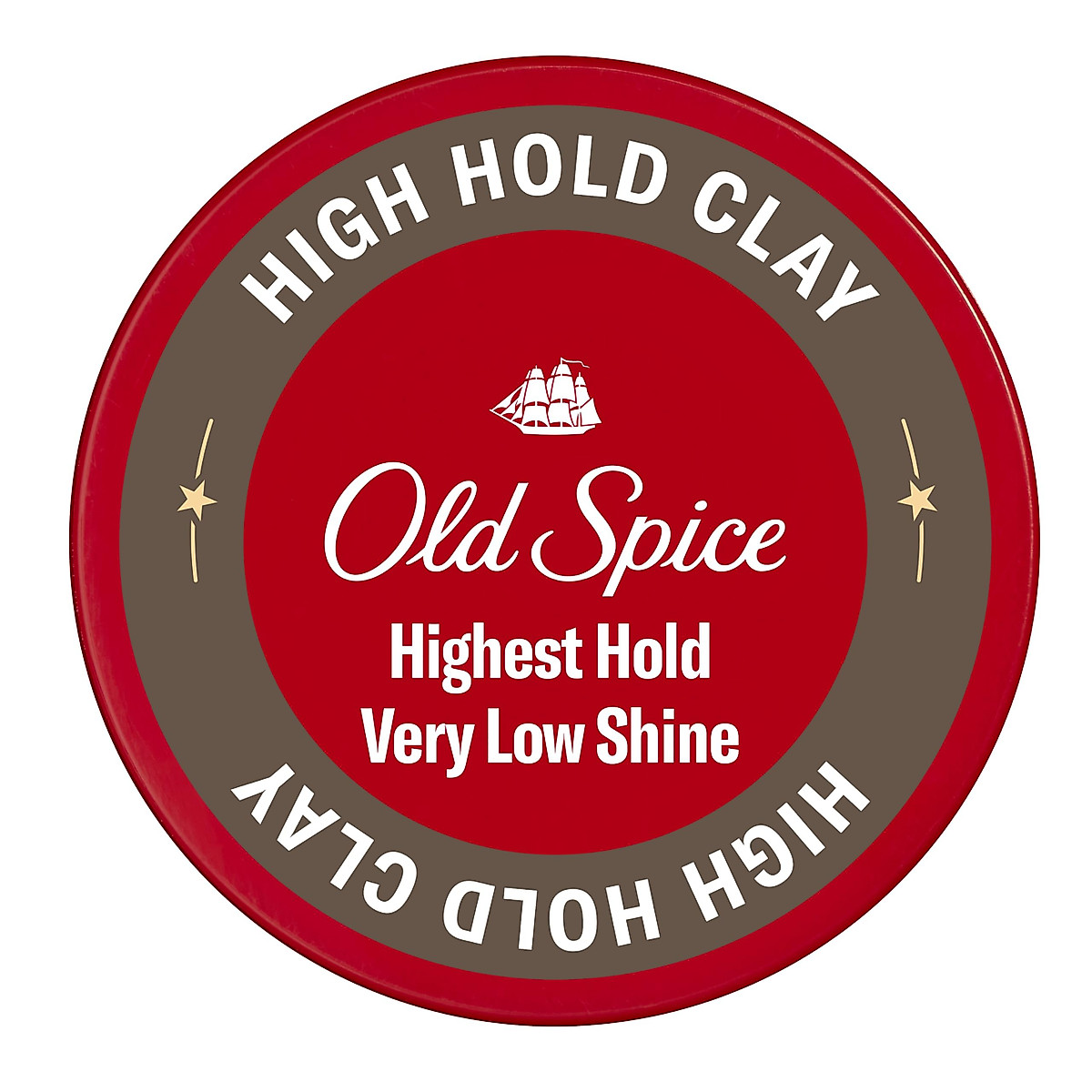 Old Spice High Hold Hair Styling Clay for Men, Highest Hold with Very Low Shine, 2.22 oz