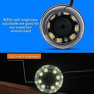 USB Digital Microscope, 1000X Zoom USB Microscope Digital Magnifier Endoscope Camera Adjustable 8 LEDs Electronic Microscope with Stand for Industrial Testing, Laboratory Research