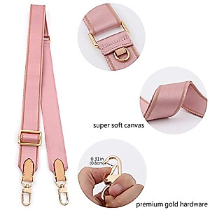 BAIXUEJI Multi Pochette Accessories Replacement Crossbody Strap Adjustable Wide Canvas Strap for LV Purse Shoulder Bags