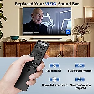 Replacement for Vizio-Sound Bar-Remote，Backlit Display Remote for Vizio 5.1/2.1 Home Theater Sound Bar，for Vizio M/V/P Series Home Audio Sound System…