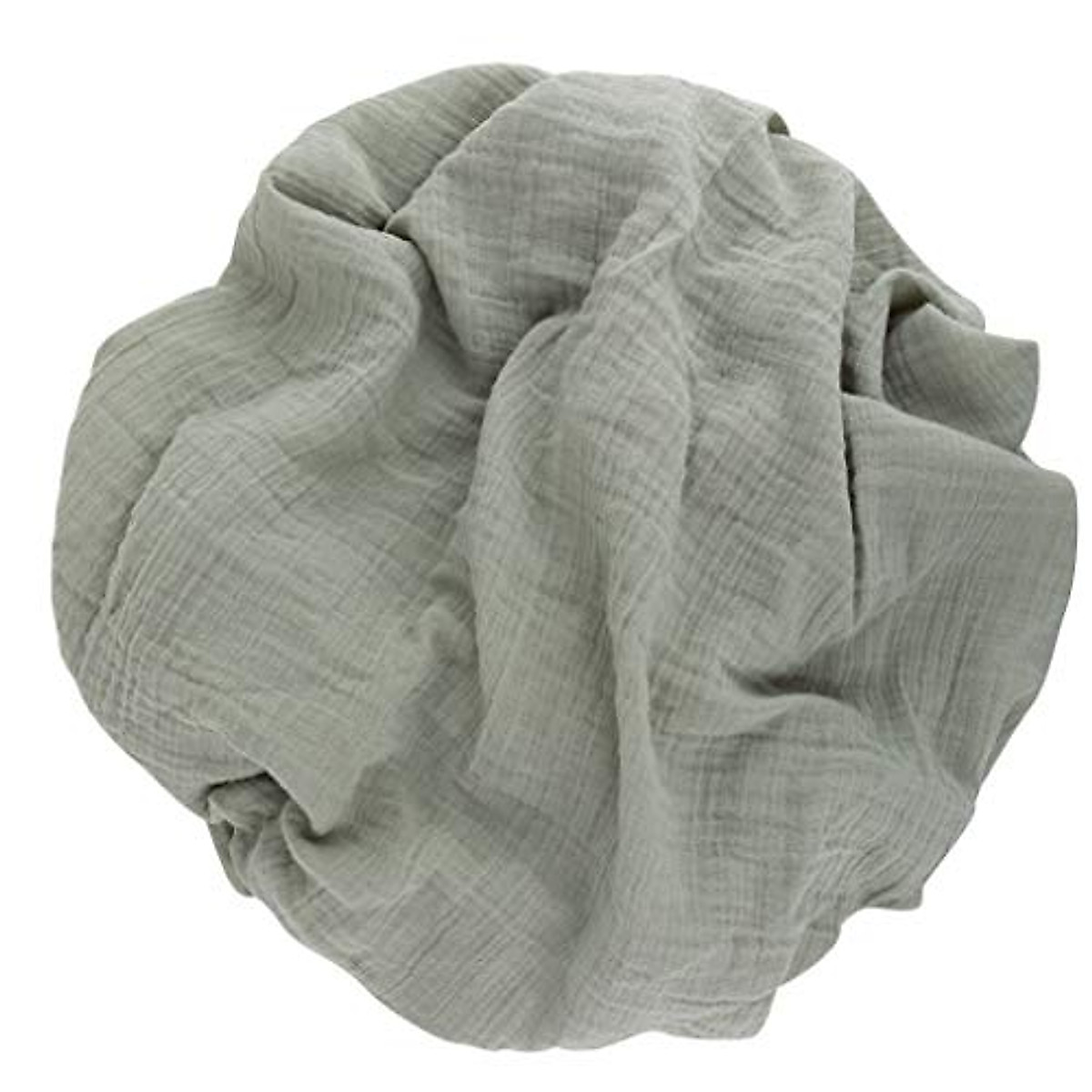 Ely's & Co. Muslin Swaddle Blanket 2-Pack — 100% Cotton Muslin Extra-Large Swaddle Blankets (47” x 47”) Watercolor Eucalyptus Print & Solid Sage