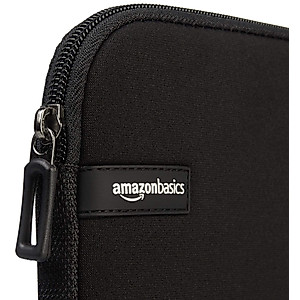 Amazon Basics 15.6-Inch Laptop Sleeve, Protective Case with Zipper - Black