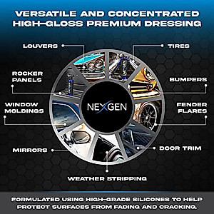 Nexgen Wet Look Tire Shine — Oil-Based Premium Dressing — High Gloss Finish and Protection for Tires - 8 oz