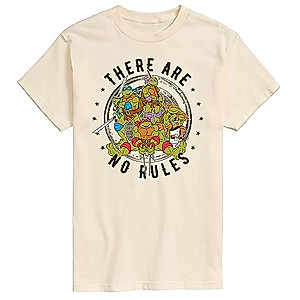 HYBRID APPAREL - Teenage Mutant Ninja Turtles - There are No Rules - Men's Short Sleeve Graphic T-Shirt - Size 2 X-Large Cream