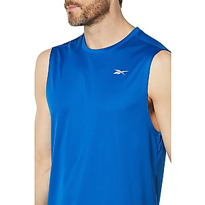 Reebok Men's Standard Workout Ready Sleeveless Tee, Vector Blue, X-Large