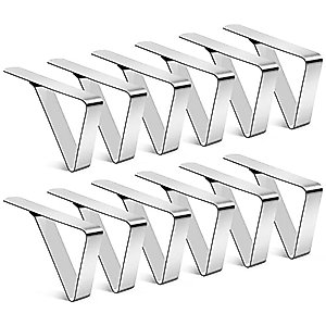 Tablecloth Clips, Stainless Steel Tablecloth Clips Ideal Clips for Home, Kitchen, Restaurant, Weeding, Picnic, Patio and Party (12pcs)