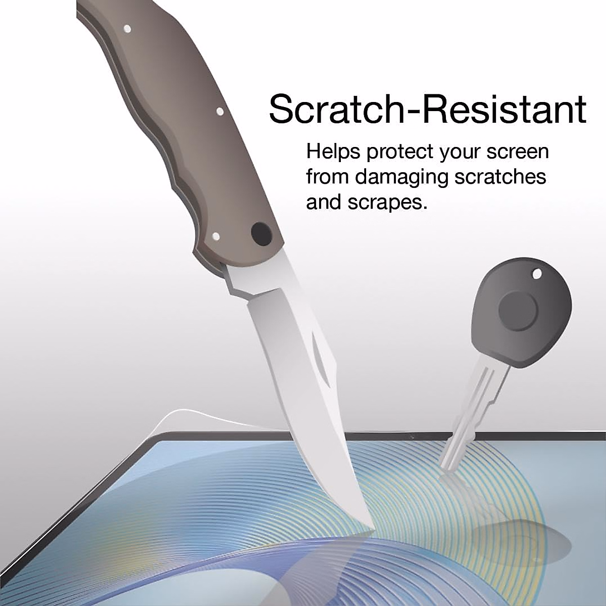 BoxWave Screen Protector Compatible with Ecobee EB-STATE3LTP-02 - ClearTouch Crystal ToughShield 9H (2-Pack), Clear 9H Tough Flexible Film Screen Protector