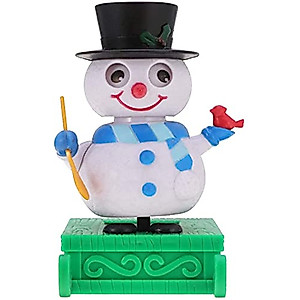Christmas Solar Bobble Shaking Head Dancing Toy Head Shaking Doll Snowman Figurine Statue Car Dash Board Ornaments for Car Vehicle Decoration