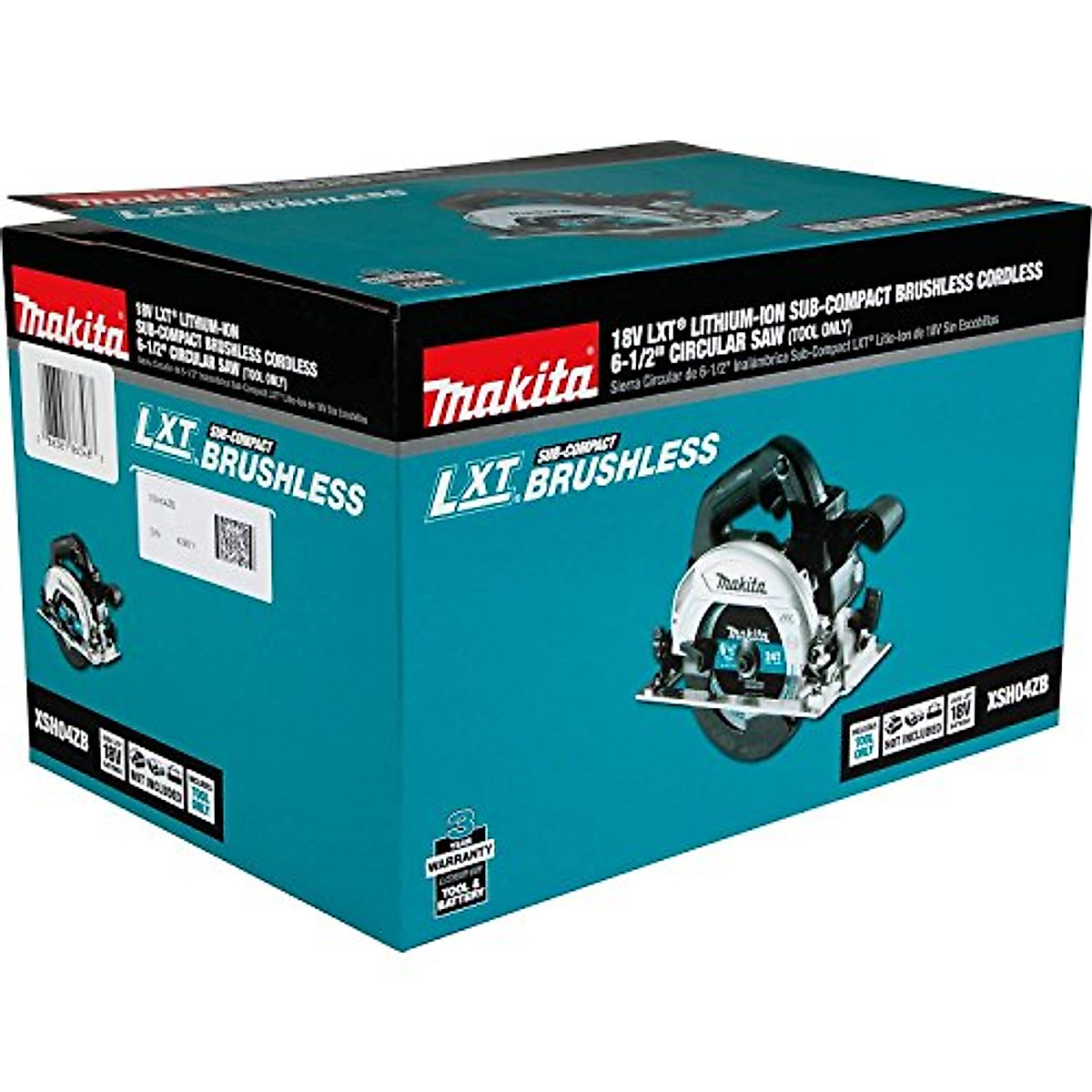 Makita XSH04ZB 18V LXT® Lithium-Ion Sub-Compact Brushless Cordless 6-1/2” Circular Saw, Tool Only